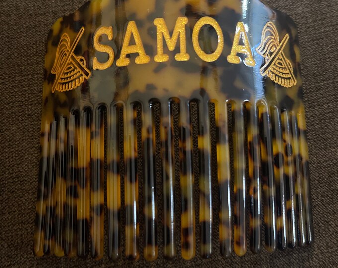 Hawaiian Samoan Acrylic Faux Tortoise Turtle Shell Hair Comb - Etsy