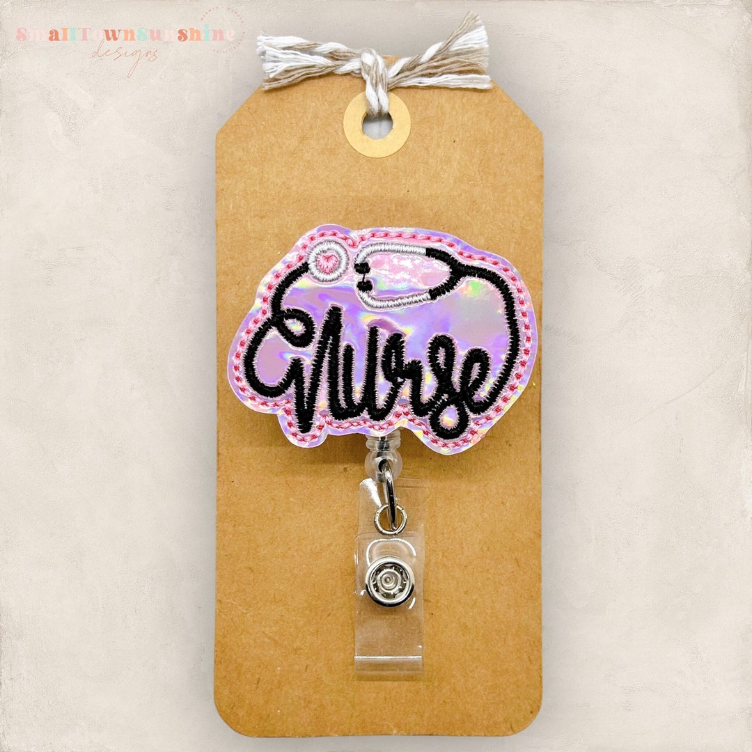 Nurse Stethoscope Badge Reel, Nursing Badge Reel, Nurse Appreciation ...