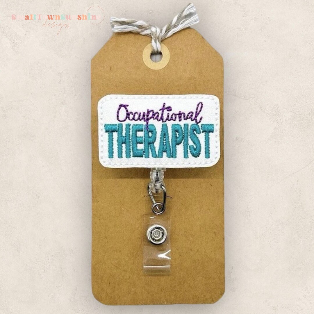 Occupational Therapist Badge Reel, OT Badge Holder, Occupational ...