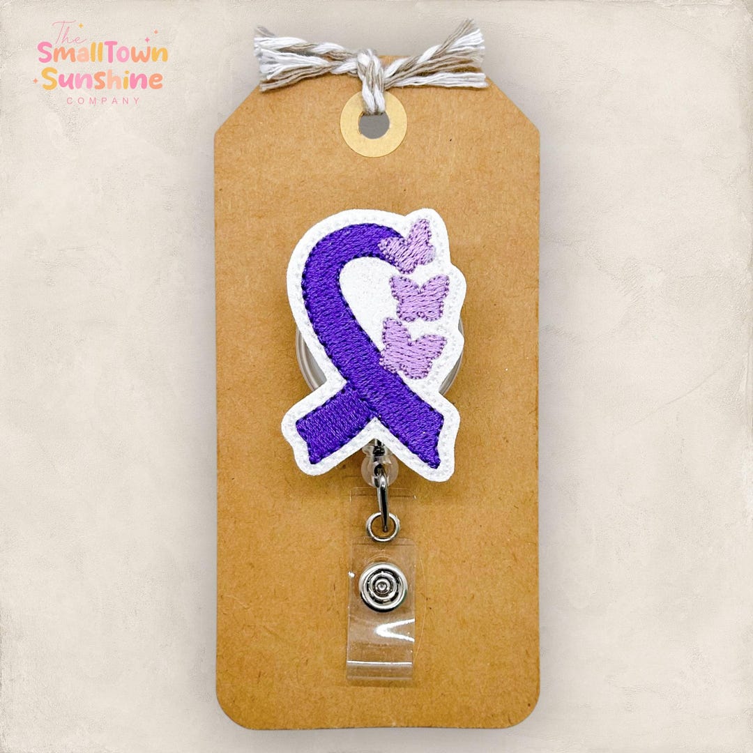 Lupus Butterfly Ribbon Badge Reel, Lupus Awareness Badge Reel ...