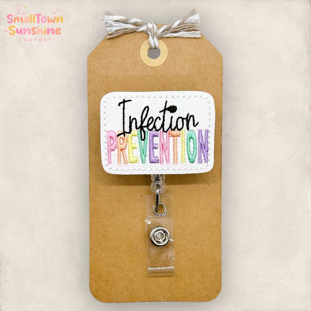Infection Prevention Badge Reel, Registered Nurse Badge Reel, RN Badge ...