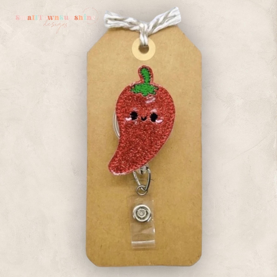 Chili Pepper Badge Reel, Spicy Badge Reel, Nurse Badge Reel, Teacher ...