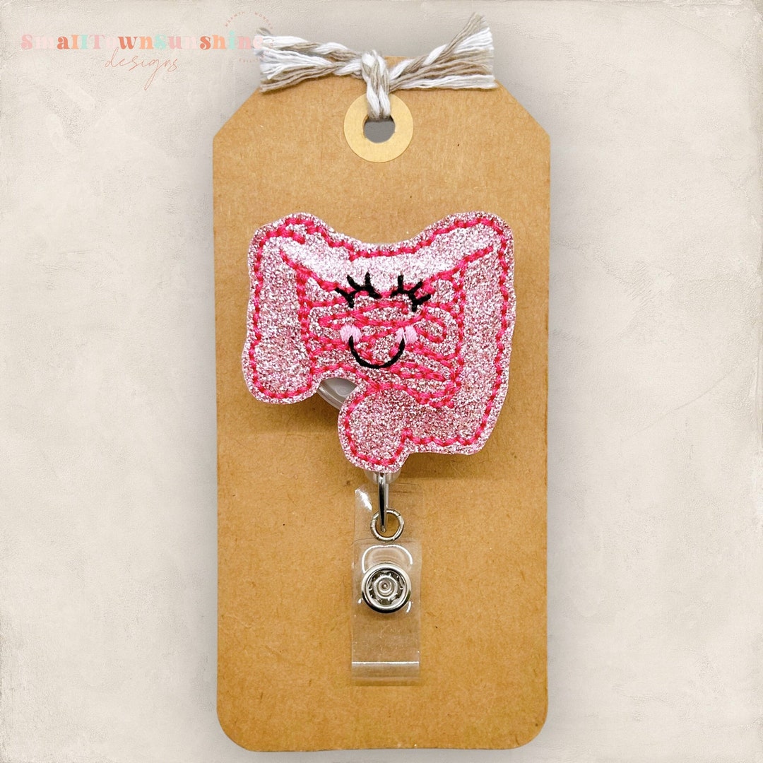 Intestines Badge Reel, GI Badge Reel, Anatomical Intestines Reel, Nurse ...