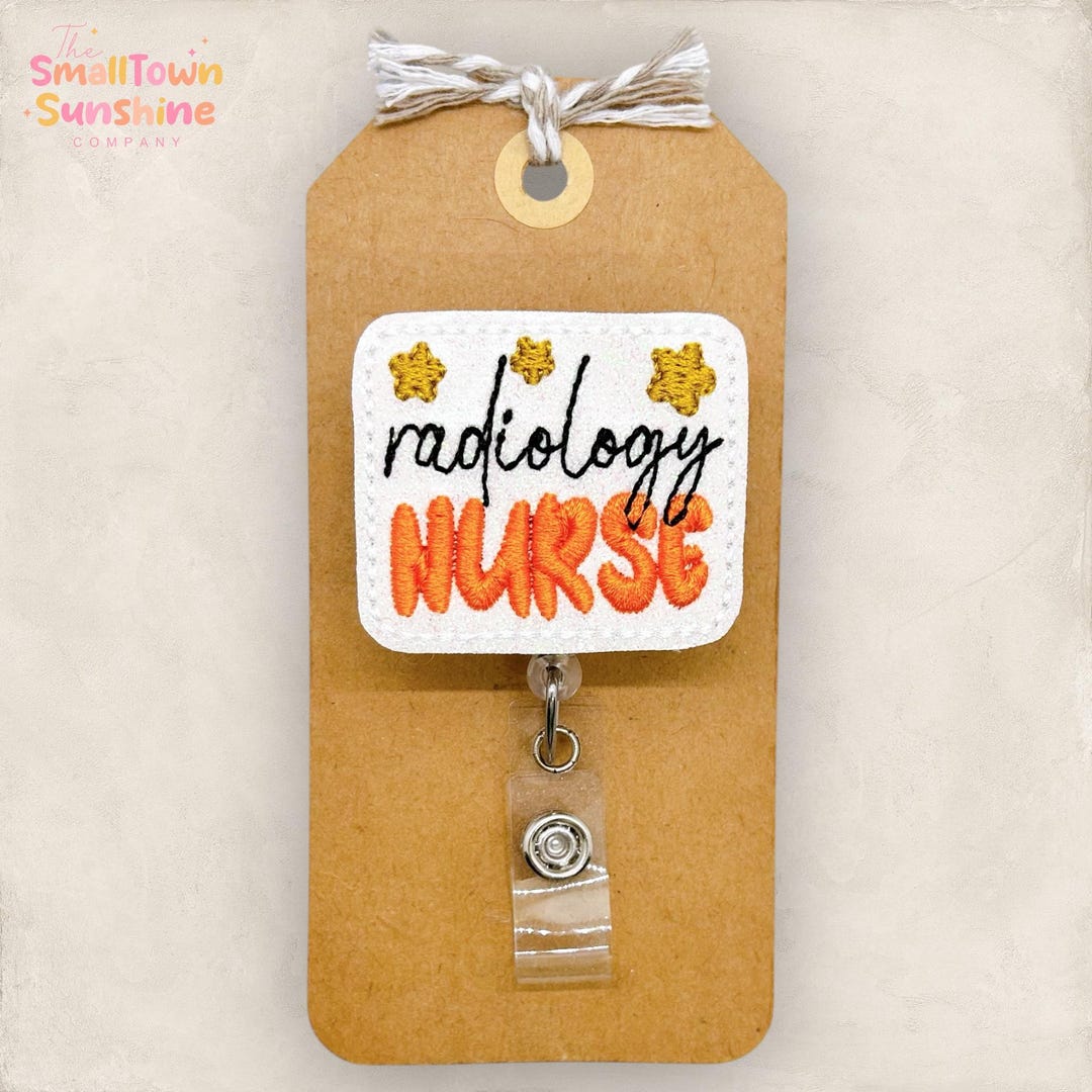 Radiology Nurse Retractable Badge Reel: Radiologist ID Holder, Coworker ...