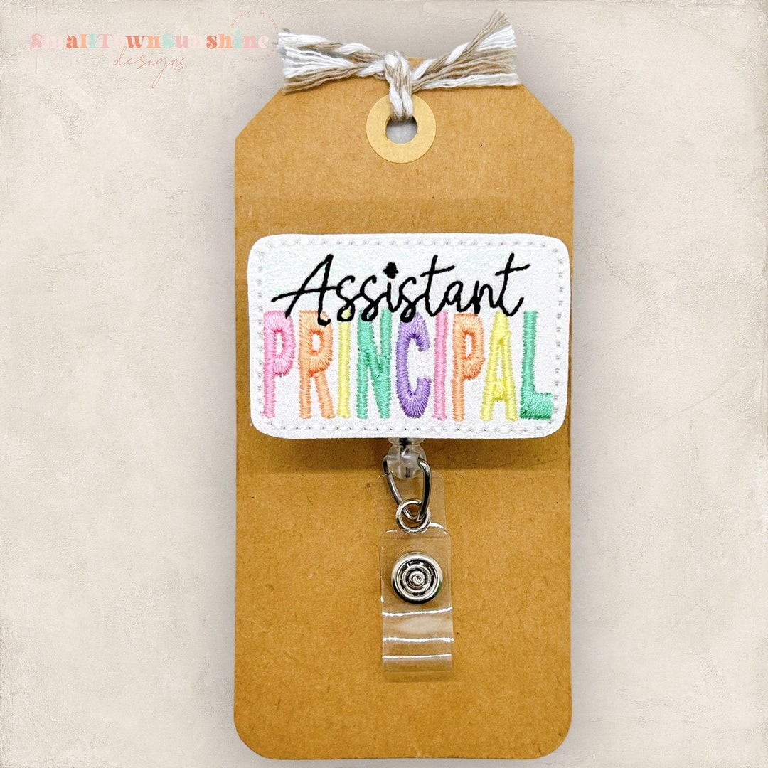 Assistant Principal Badge Reel, Vice Principal Badge Holder, School ...