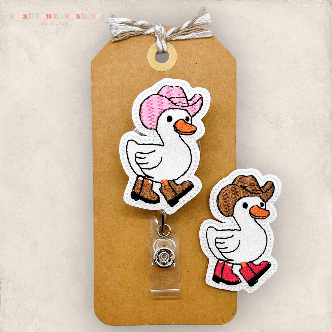Western Goose Badge Reel, Cute Animal Badge Reel, Nurse Badge, Teacher ...