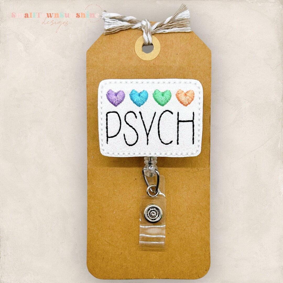 Psych Badge Reel, Psychiatrist Badge Holder, Psychology Badge Clip ...