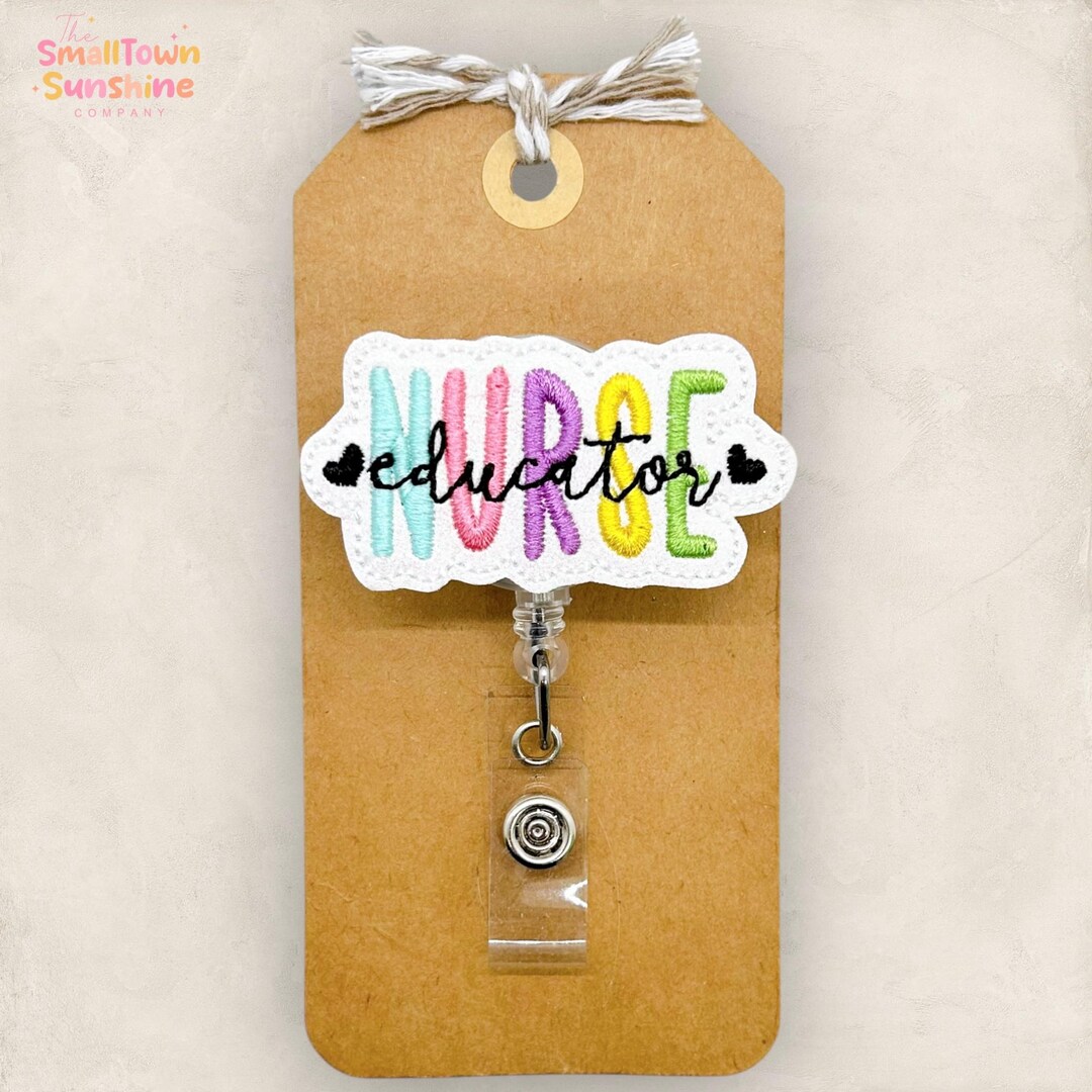Nurse Educator Badge Reel, Preceptor Badge Reel, Medical Lanyard ...