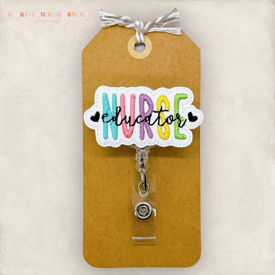 Nurse Educator Badge Reel, Preceptor Badge Reel, Medical Lanyard ...