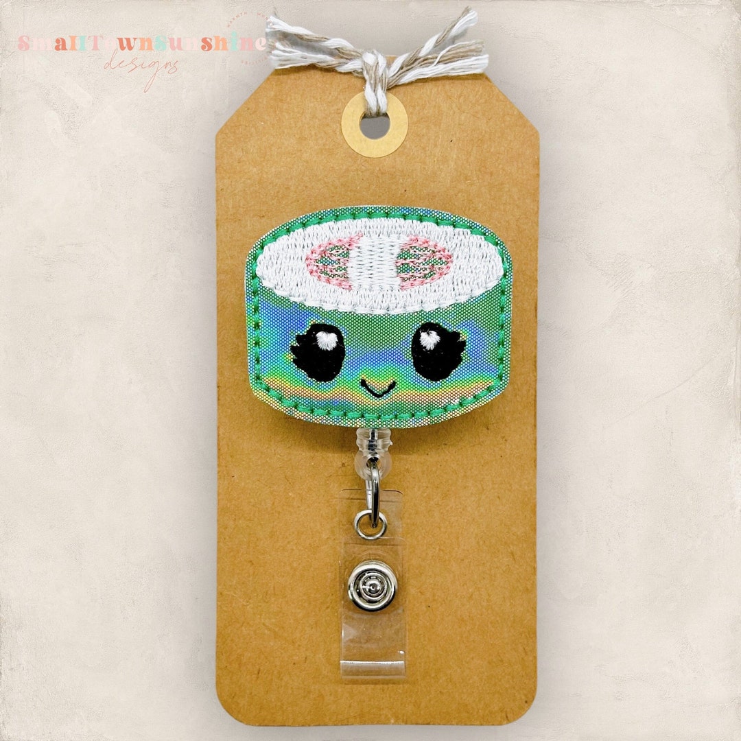 Sushi Badge Reel, Japanese Food Badge Reel, Nurse Badge Holder, Teacher ...