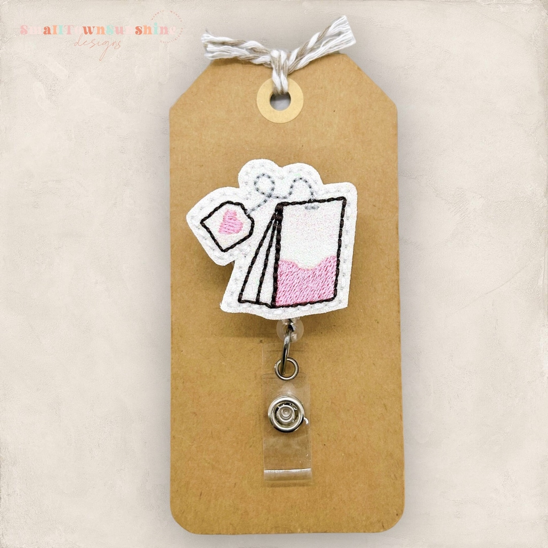 Tea Bag Badge Reel, Tea Drinker Badge Reel, Nurse Badge Reel, Teacher ...