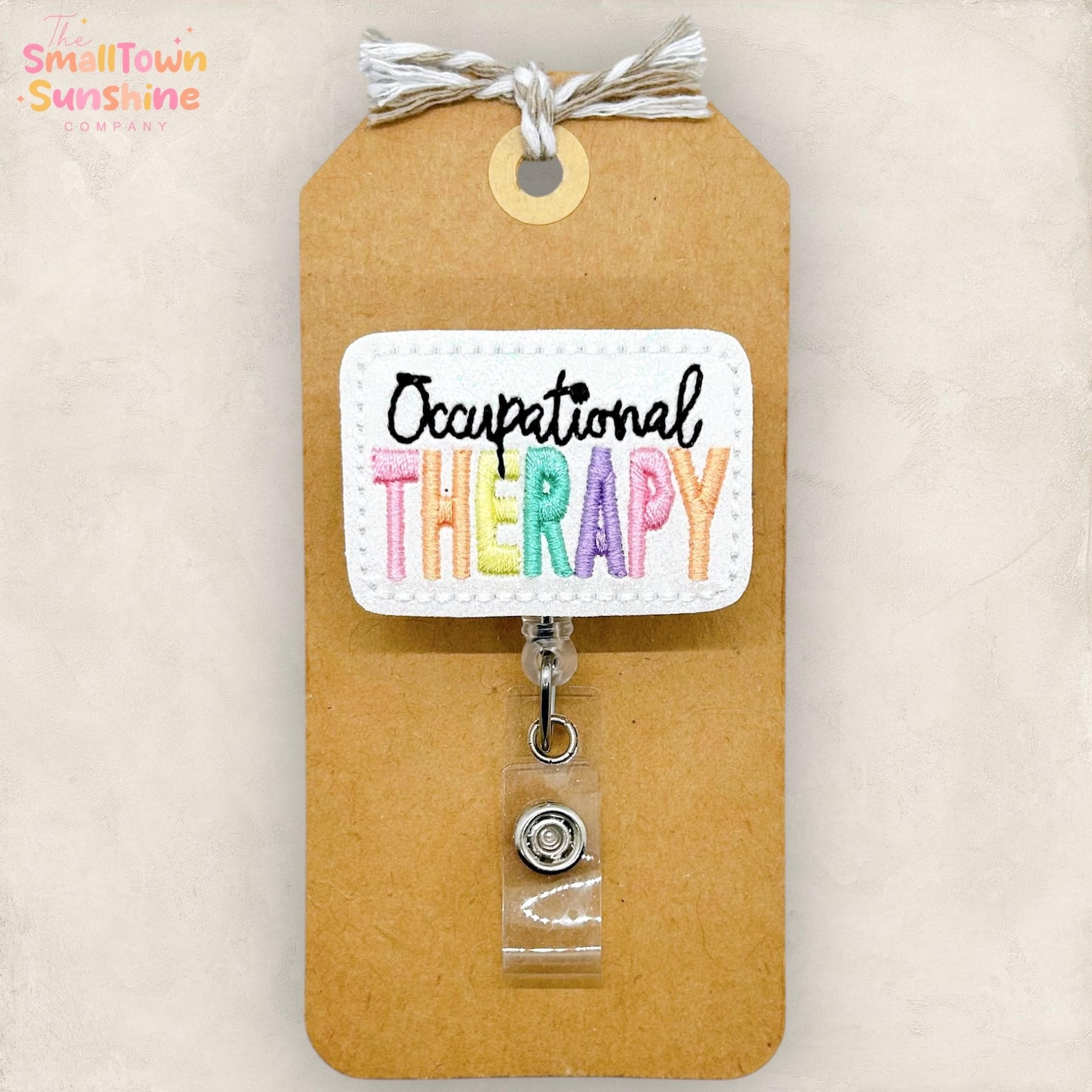 Occupational Therapy Badge Reel, OT Badge Clip, Therapy Assistant Name ...
