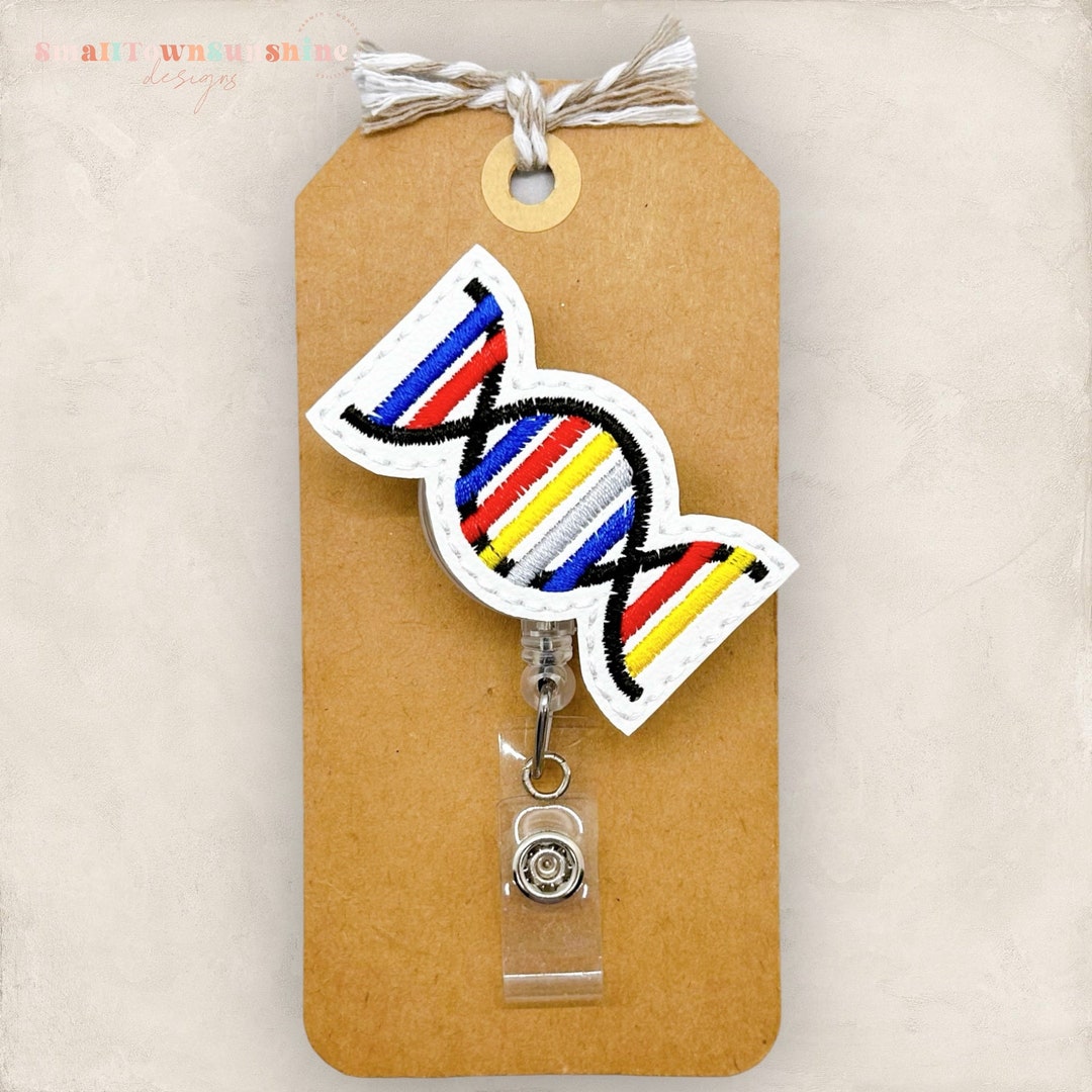 DNA Strand Badge Reel, Biological Scientist Badge Clip, Hospital ...