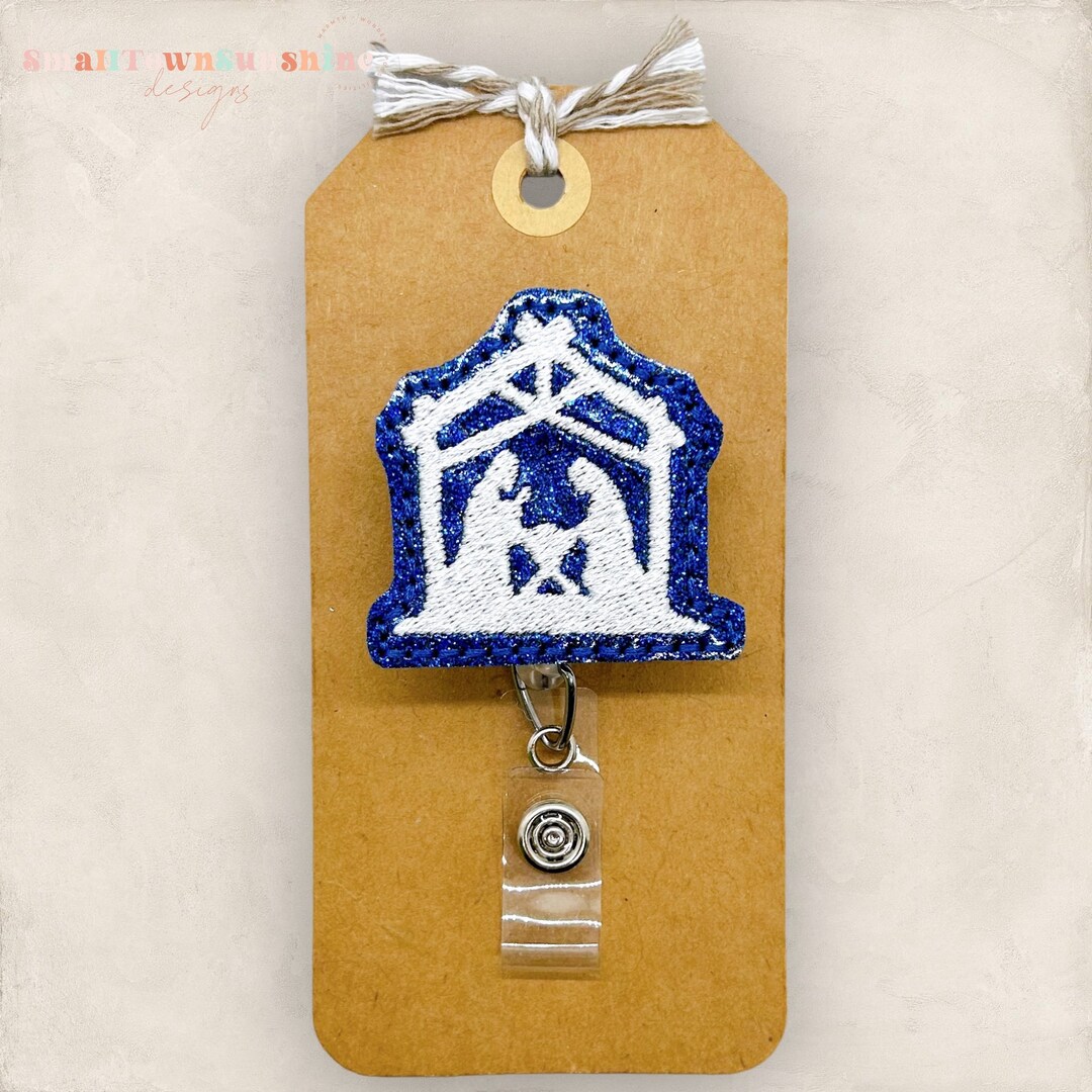 Nativity Badge Reel, Baby Jesus Badge Reel, Christmas Badge Reel ...