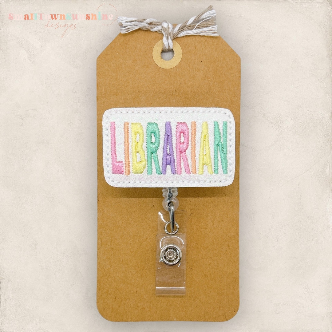 Librarian Badge Reel, Library Badge Holder, Children’s Librarian ...