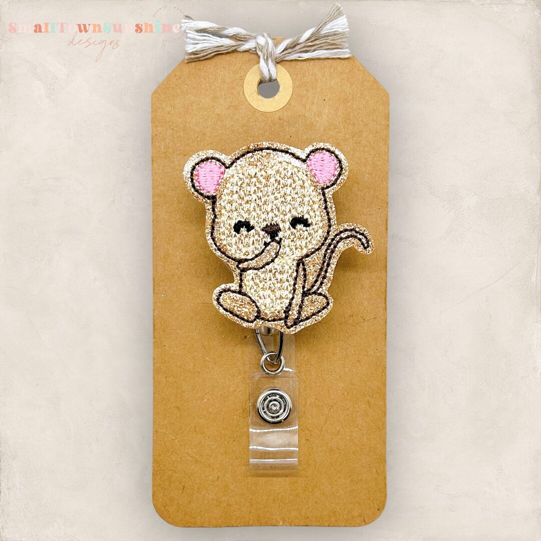 Silly Monkey Badge Reel, Zoo Animal Badge, Nurse Badge Clip, Teacher ...