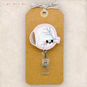 Eyeball Badge Reel, Optometrist Badge Reel, Optometry Gifts, Medical ...