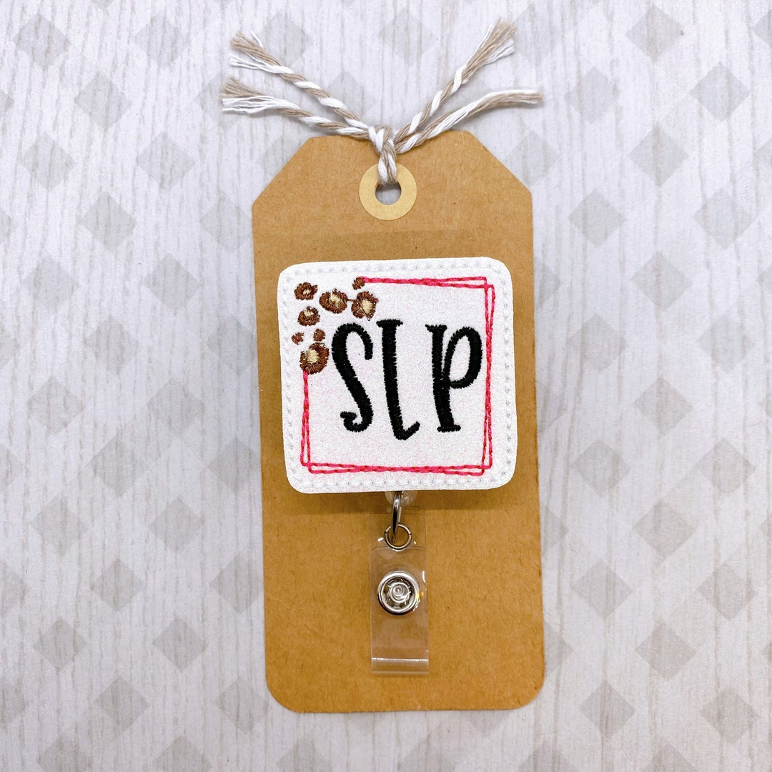 SLP Badge Reel, Speech Language Pathologist Badge Reel, SLP Nurse Badge ...