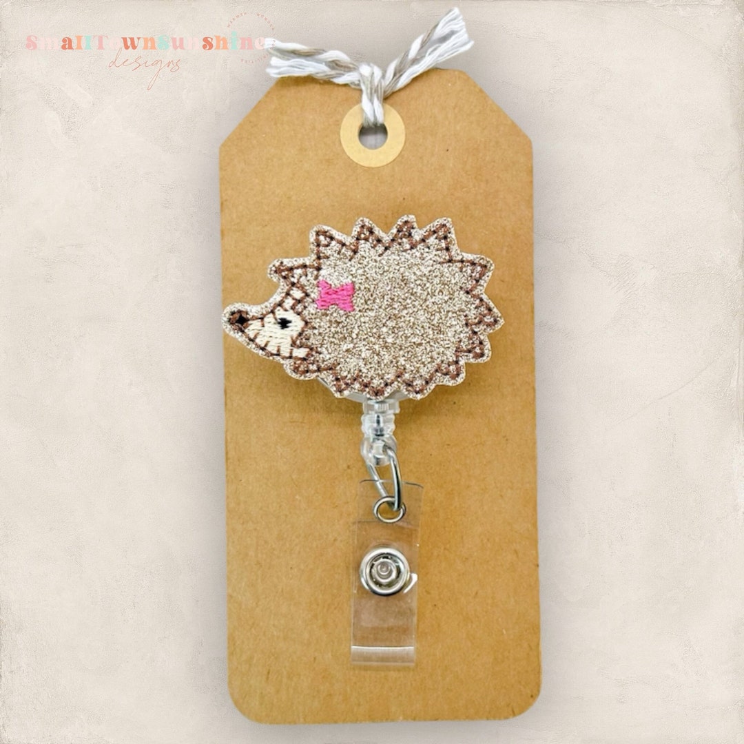 Hedgehog Badge Reel, Animal Badge Reel, Nurse Badge Reel, Teacher ...