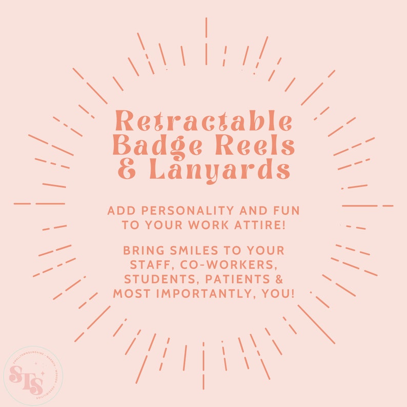 Peach Badge Reel Fruit Badge Reel Peach ID Holder Summer | Etsy