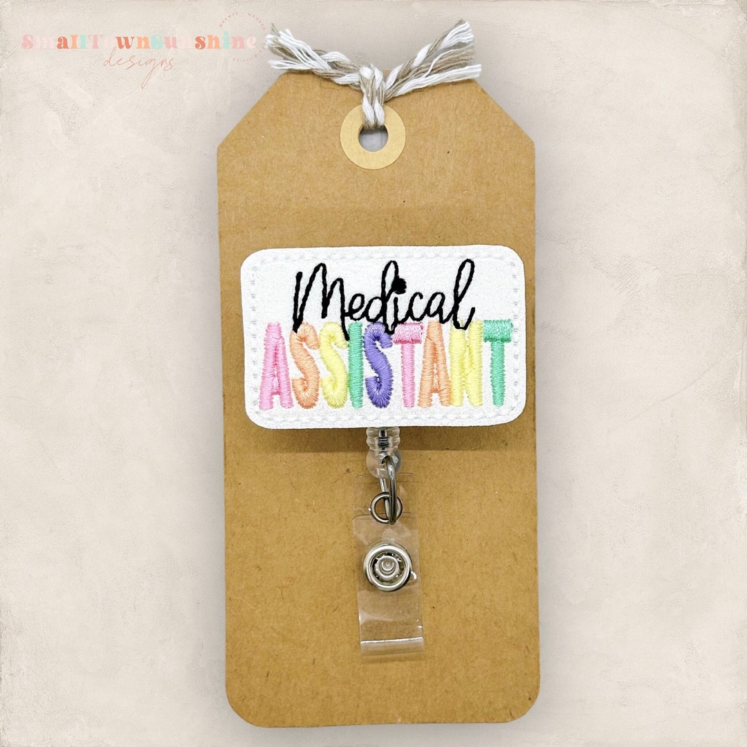 Medical Assistant Badge Reel, MA Badge Reel, Clinical Assistant Badge ...
