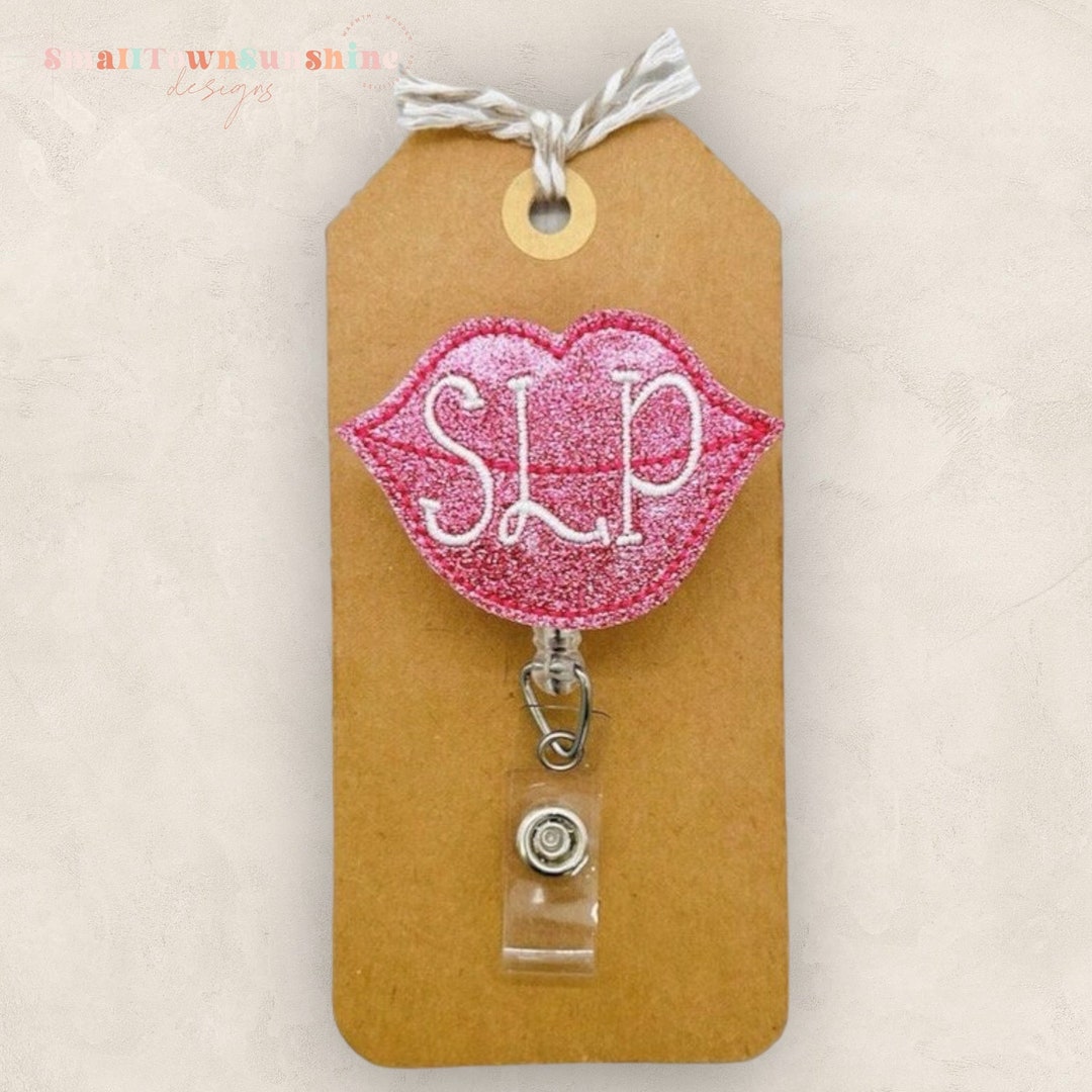 SLP Badge Reel, Speech Language Pathologist Badge Reel, SLP Nurse Badge ...