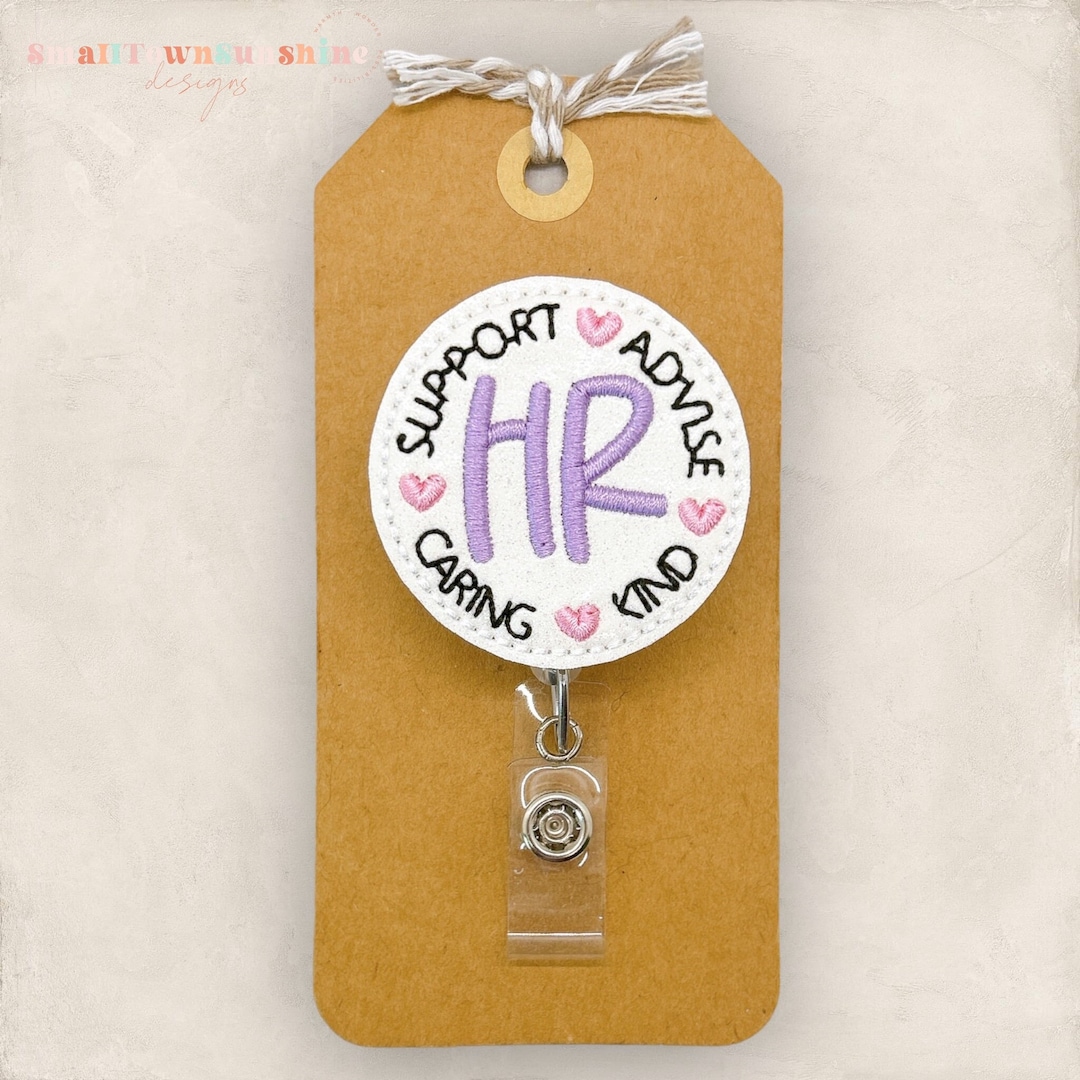 HR Badge Reel, Human Resources Badge Holder, Employee Relations Badge ...