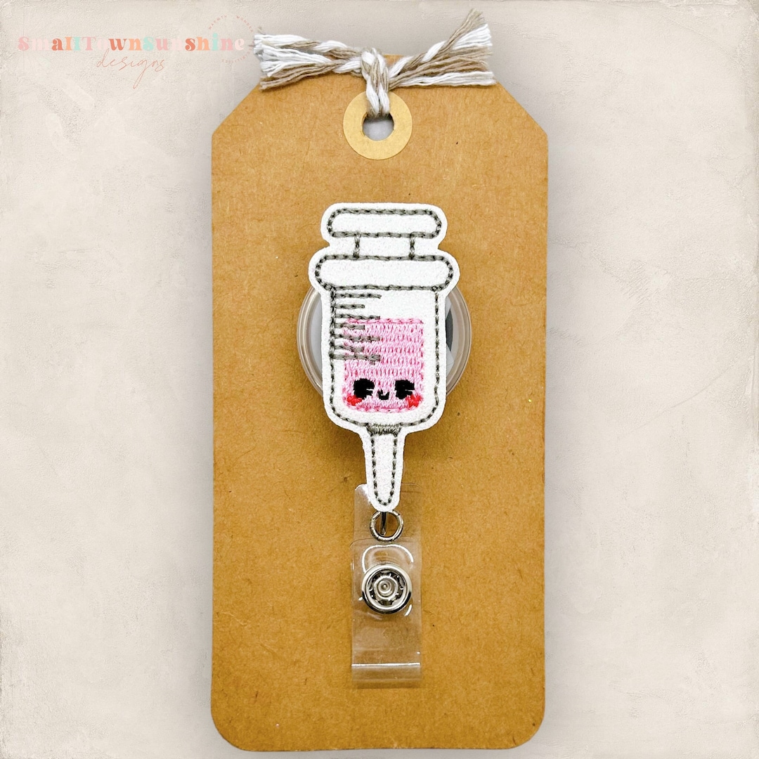Syringe Badge Reel, Phlebotomist Badge Reel, Medication Admin Badge ...