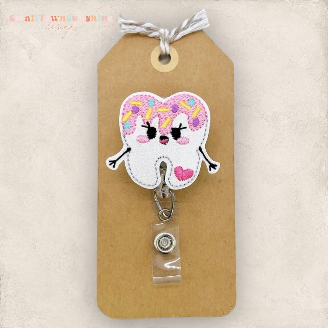 Sweet Tooth Badge Reel, Dental Hygienist Badge Reel, Orthodontist Badge ...