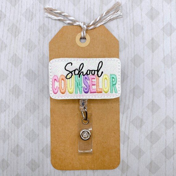 School Counselor Badge Reel Guidance Counselor Badge Holder - Etsy