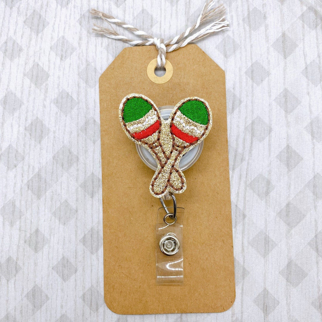 Maracas Badge Reel, Cinco De Mayo Badge Reel, Nurse Badge Clip, Teacher ...