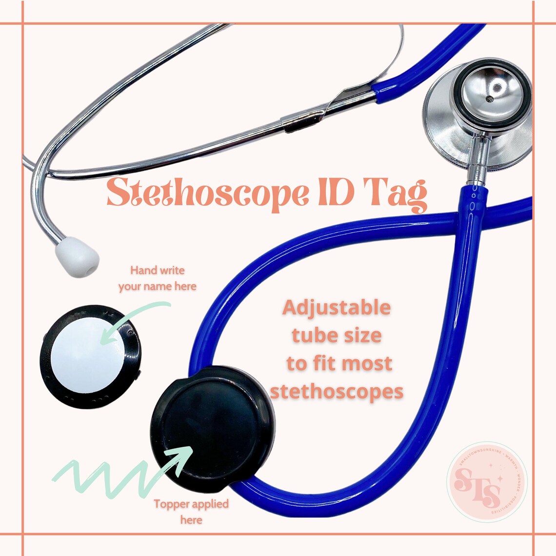 I Love Tiny Humans Badge Reel Peds Badge Holder Nursing | Etsy