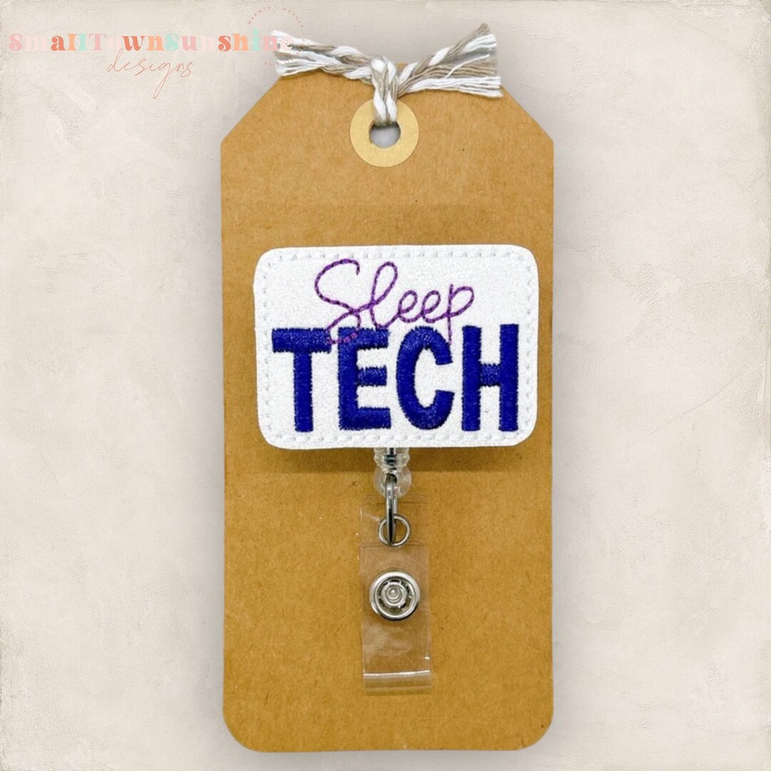 Sleep Tech Badge Reel, Sleep Center Badge Reel, Polysomnographic Tech ...