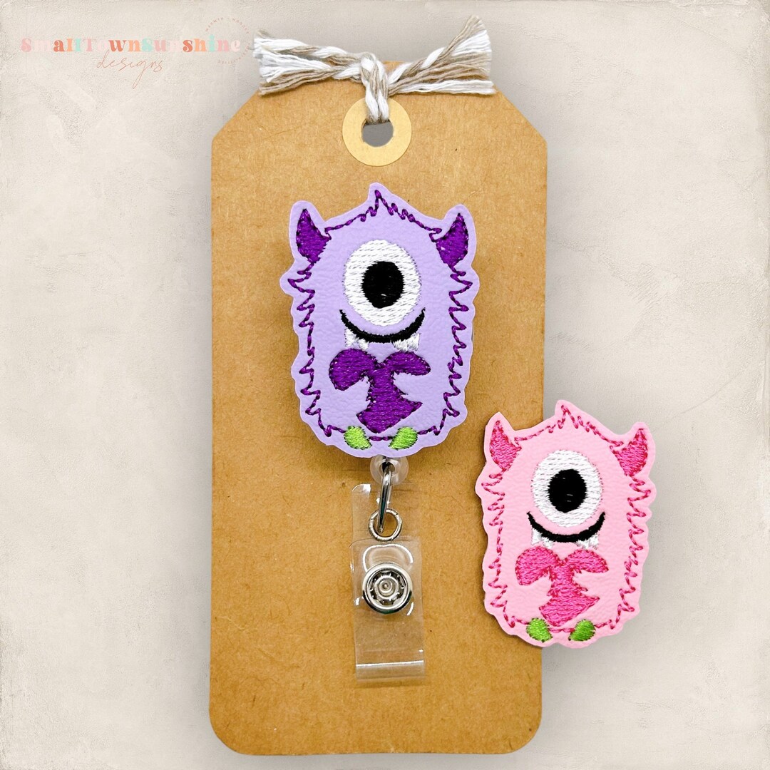 Love Monster Badge Reel, Cute Valentine Badge Clip, Nurse Badge Reel ...