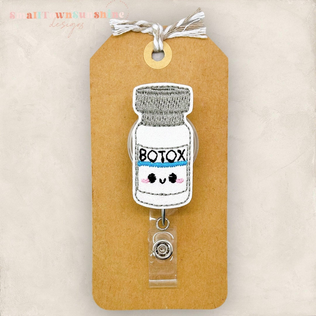 Botox Badge Reel, Aesthetic Nurse Badge Reel, Nurse Injector Badge Clip ...