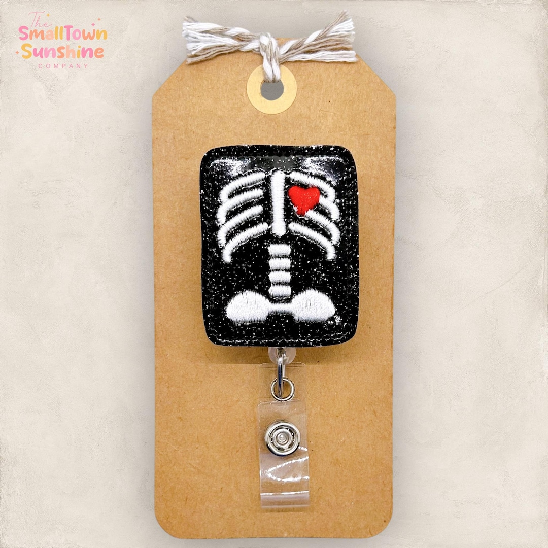 Chest Xray Badge Reel, Chest Radiograph Badge, Xray Tech Badge Clip ...