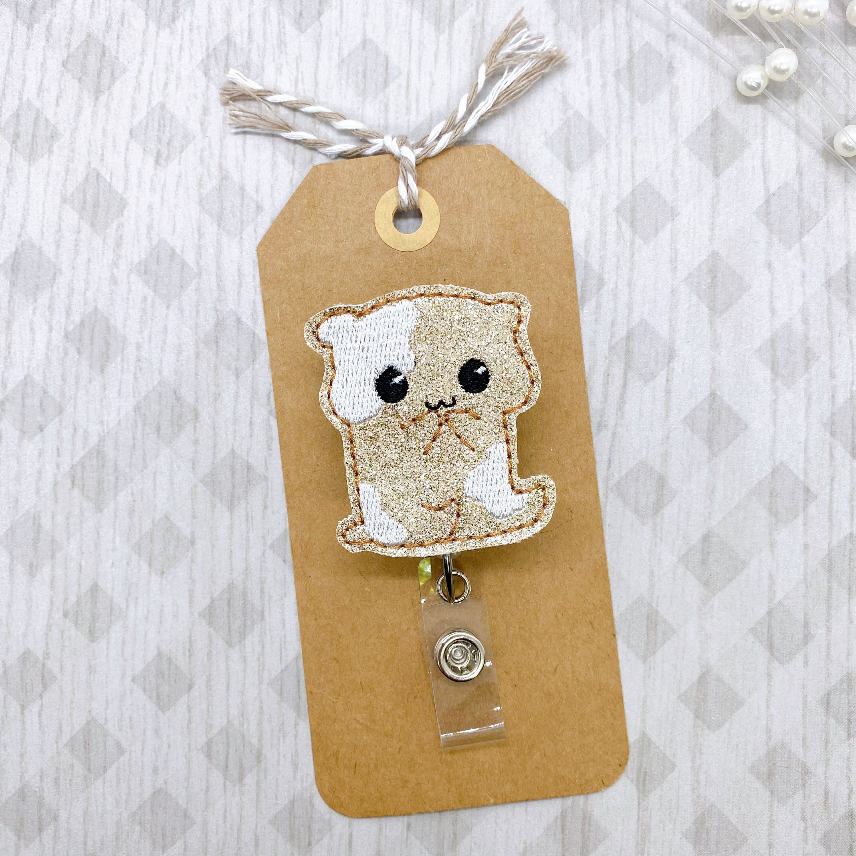 Hamster Badge Reel Cute Hamster Badge Reel Animal ID Badge | Etsy