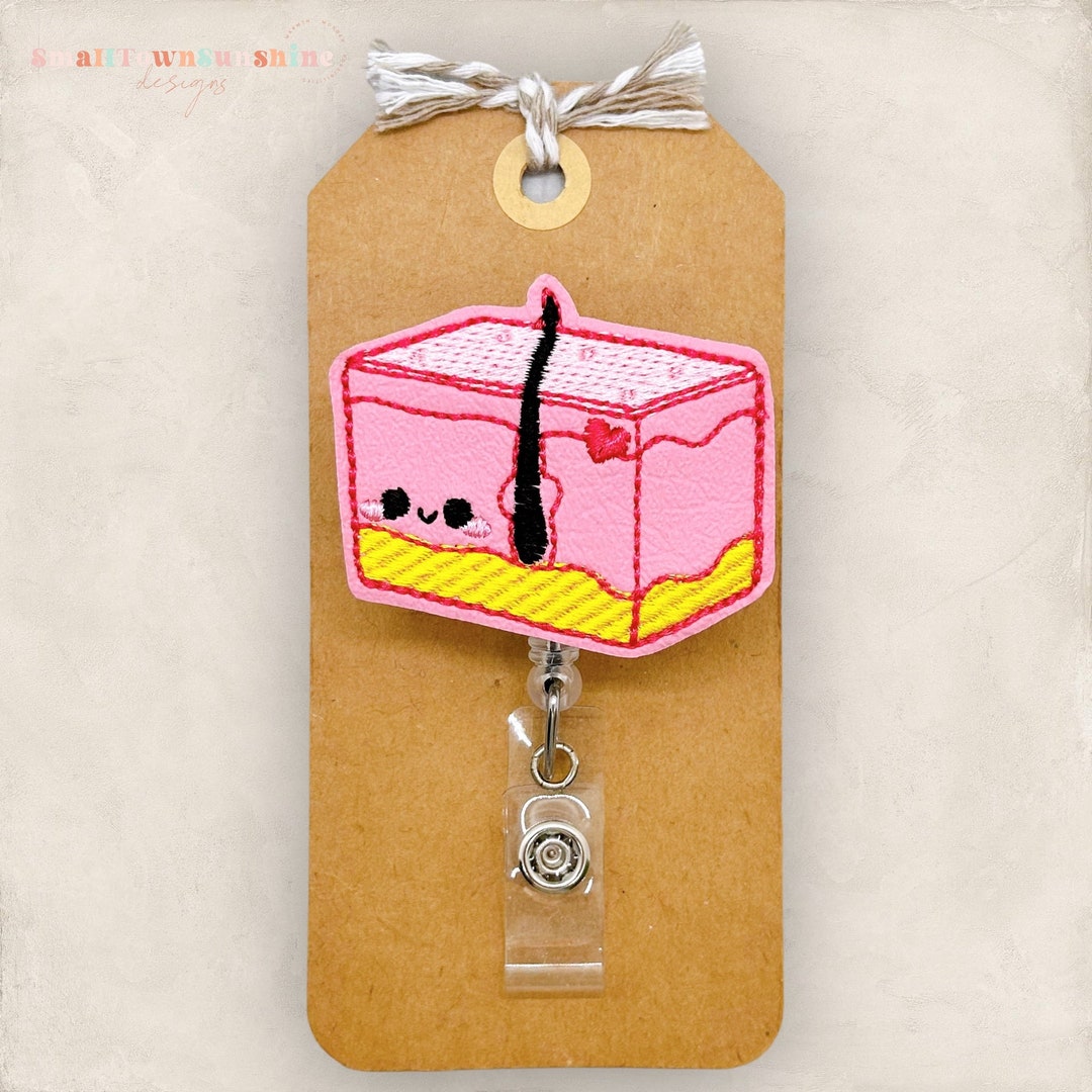 Hair Follicle Badge Reel, Skin Badge Reel, Dermatologist Badge, Nurse ...