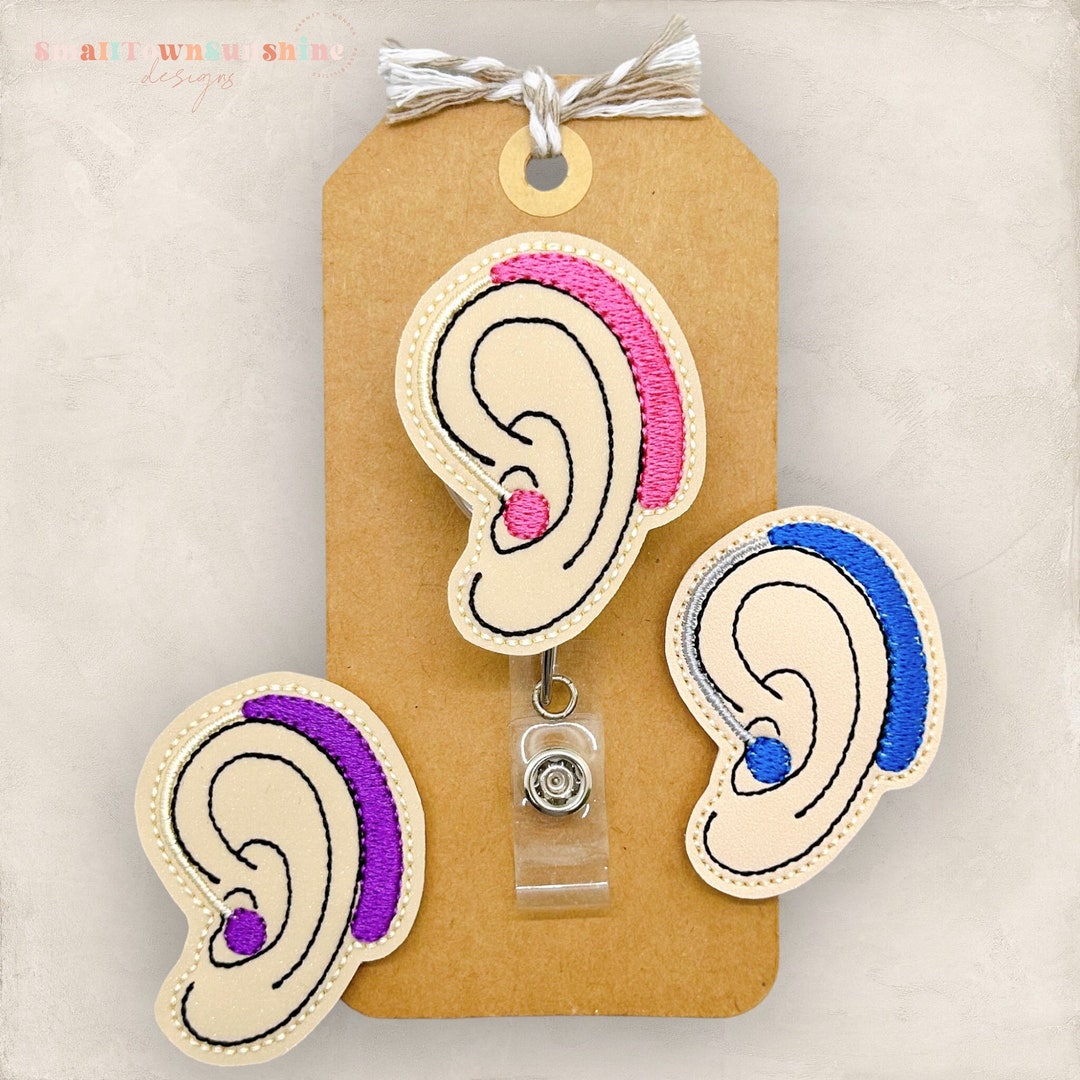 Hearing Aid Badge Reel, Audiology Badge Reel, ENT Nurse Badge Clip ...