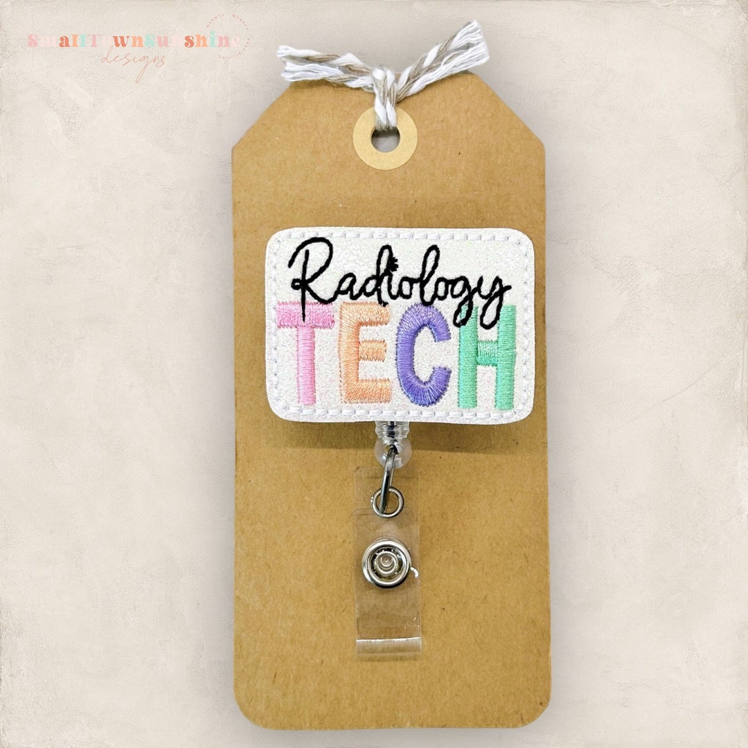 Radiology Tech Badge Reel, Radiologist Badge Reel, Imaging Badge Holder ...