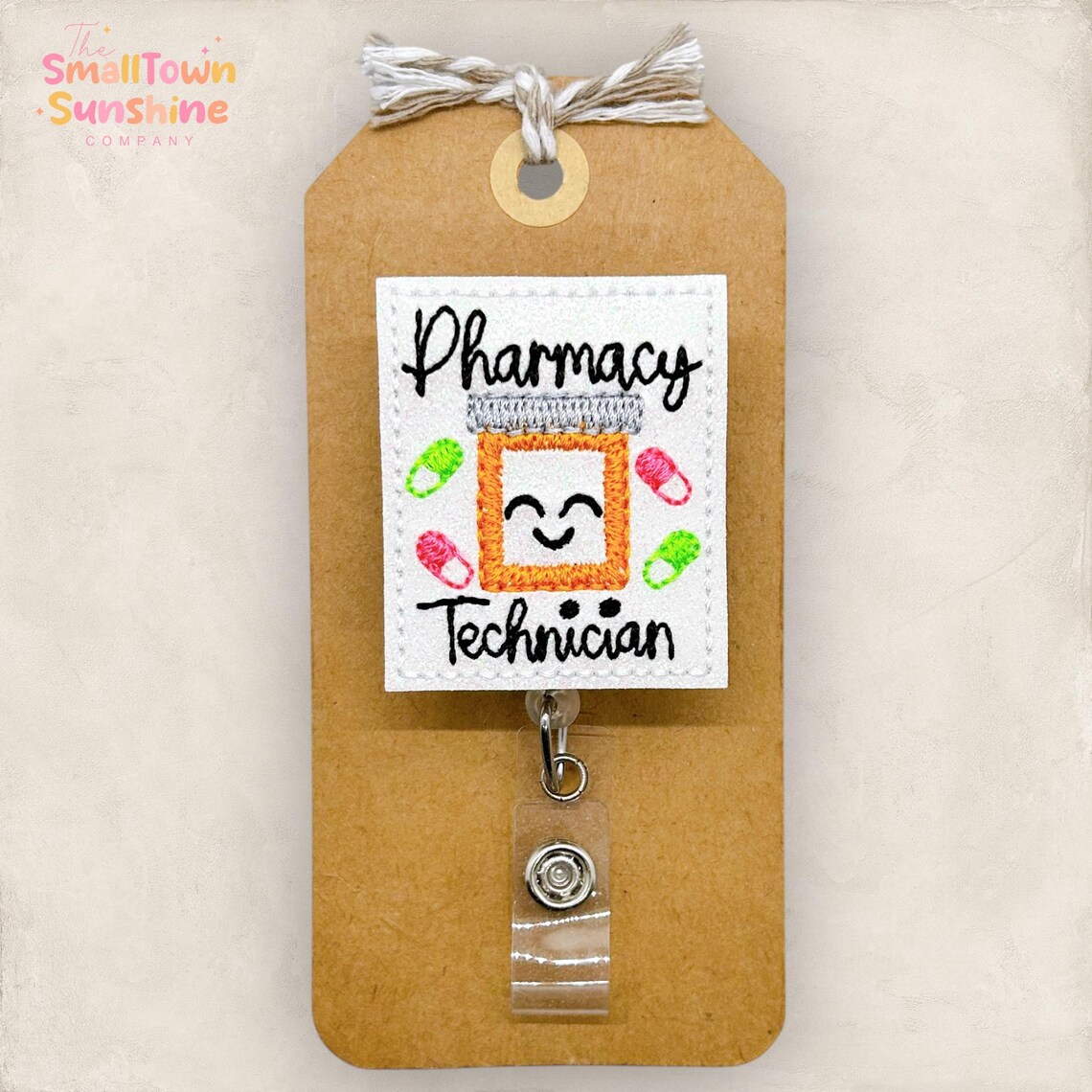 Pharmacy Technician Badge Reel, Pharmacist Name Tag, Nurse Badge Clip ...