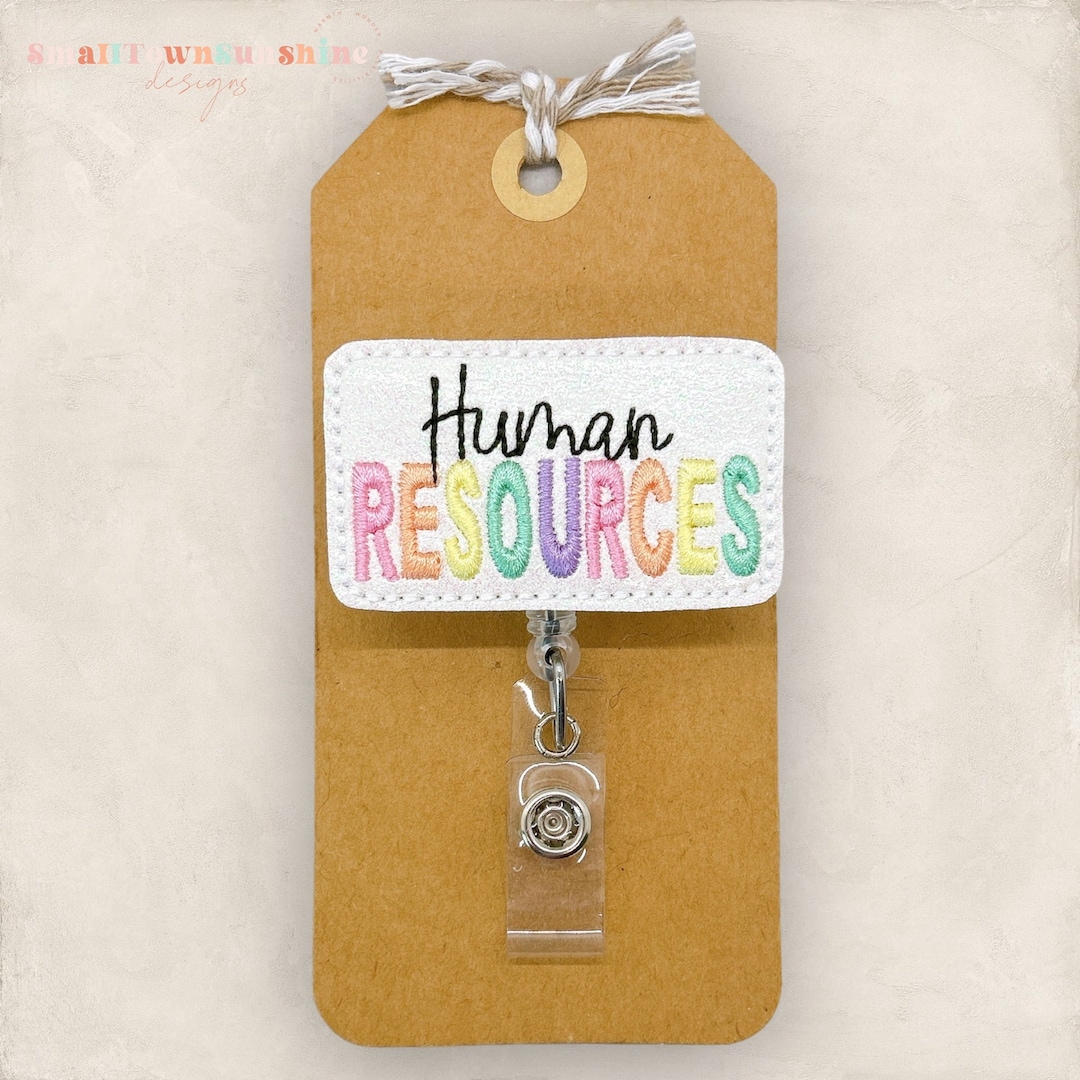 Human Resources Badge Reel, HR Badge Holder, Employee Relations Badge ...