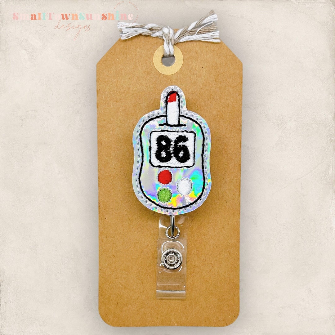 Glucometer Badge Reel, Glucose Meter Badge Reel, Diabetes Badge Holder ...