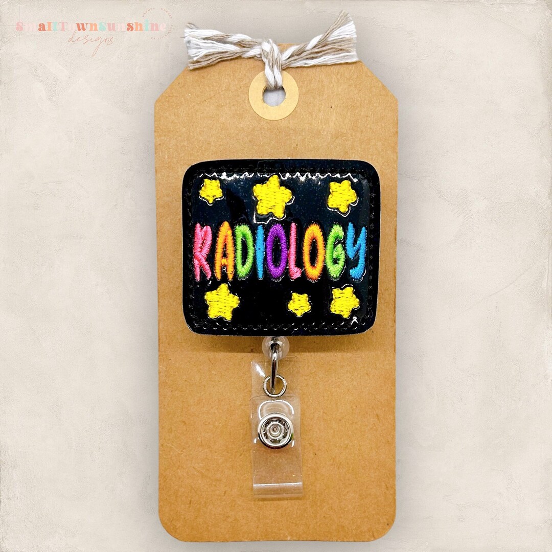 Radiology Badge Reel, Radiologist Badge Reel, Imaging Badge Holder ...