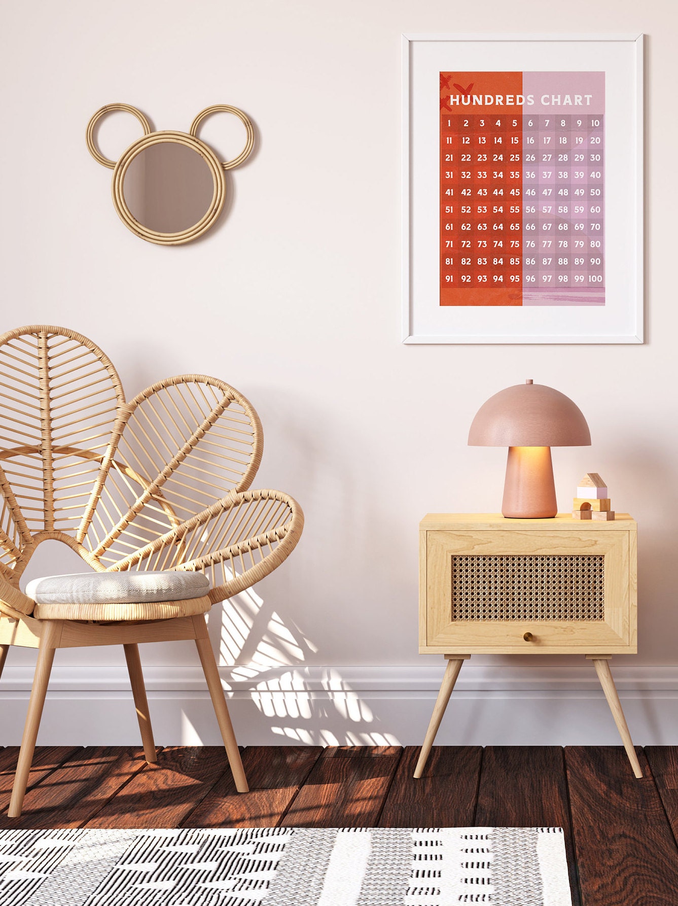 Hundreds Chart Numbers Poster Counting Poster 100 Number Chart ...