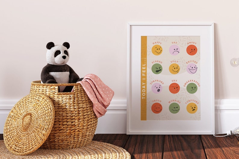 Today I Feel... Poster Feelings and Emotions Poster Emotions | Etsy