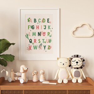 Plant Alphabet Print, Botanical ABC Poster, Classroom Poster, Plant Art ...