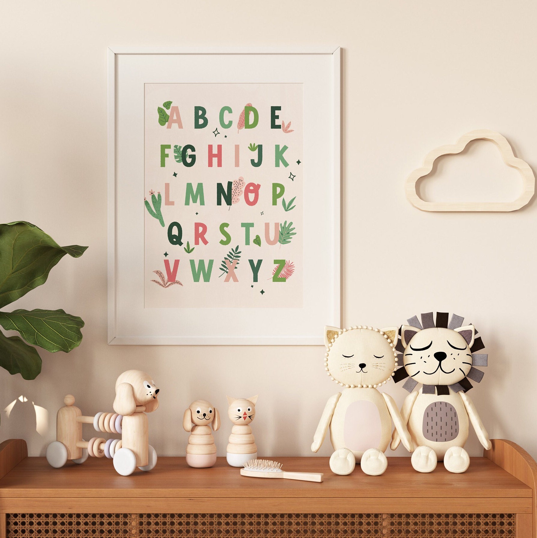 Plant Alphabet Print, Botanical ABC Poster, Classroom Poster, Plant Art ...