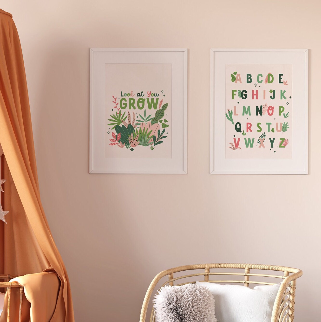 Plant Alphabet Print, Botanical ABC Poster, Classroom Poster, Plant Art ...