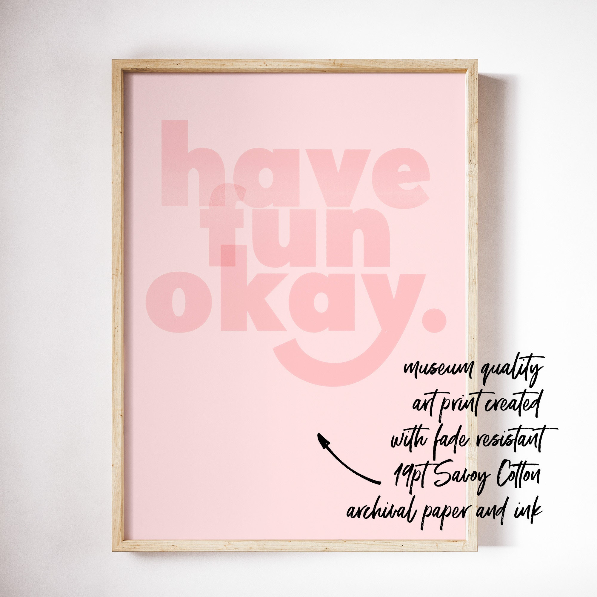 Have Fun Sign, Kids Quote Art Print, Kids Playroom Quote Prints, Modern ...